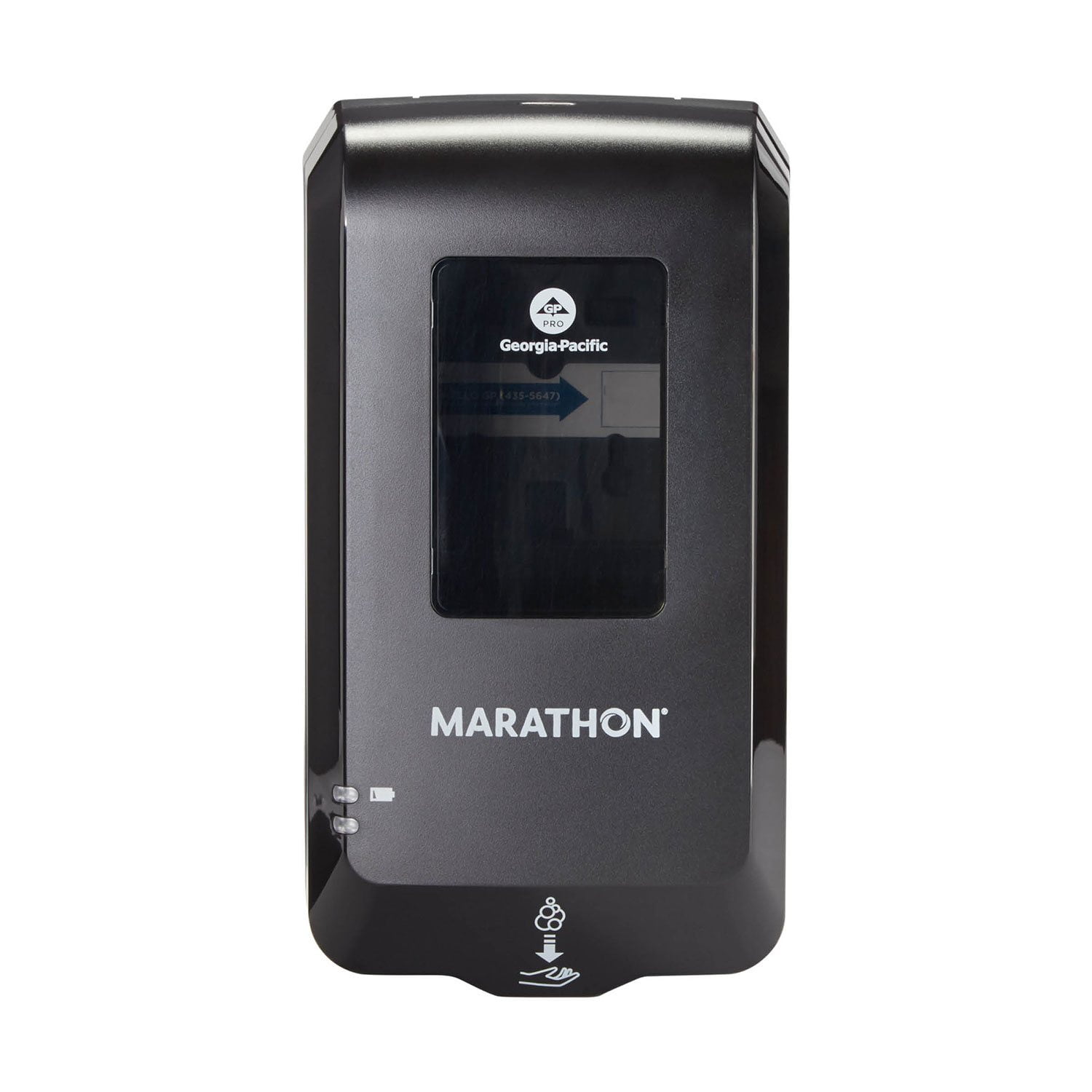 Marathon Automated Soap Dispenser, Black, 6.5”W x 4”D x 11.7”H ...