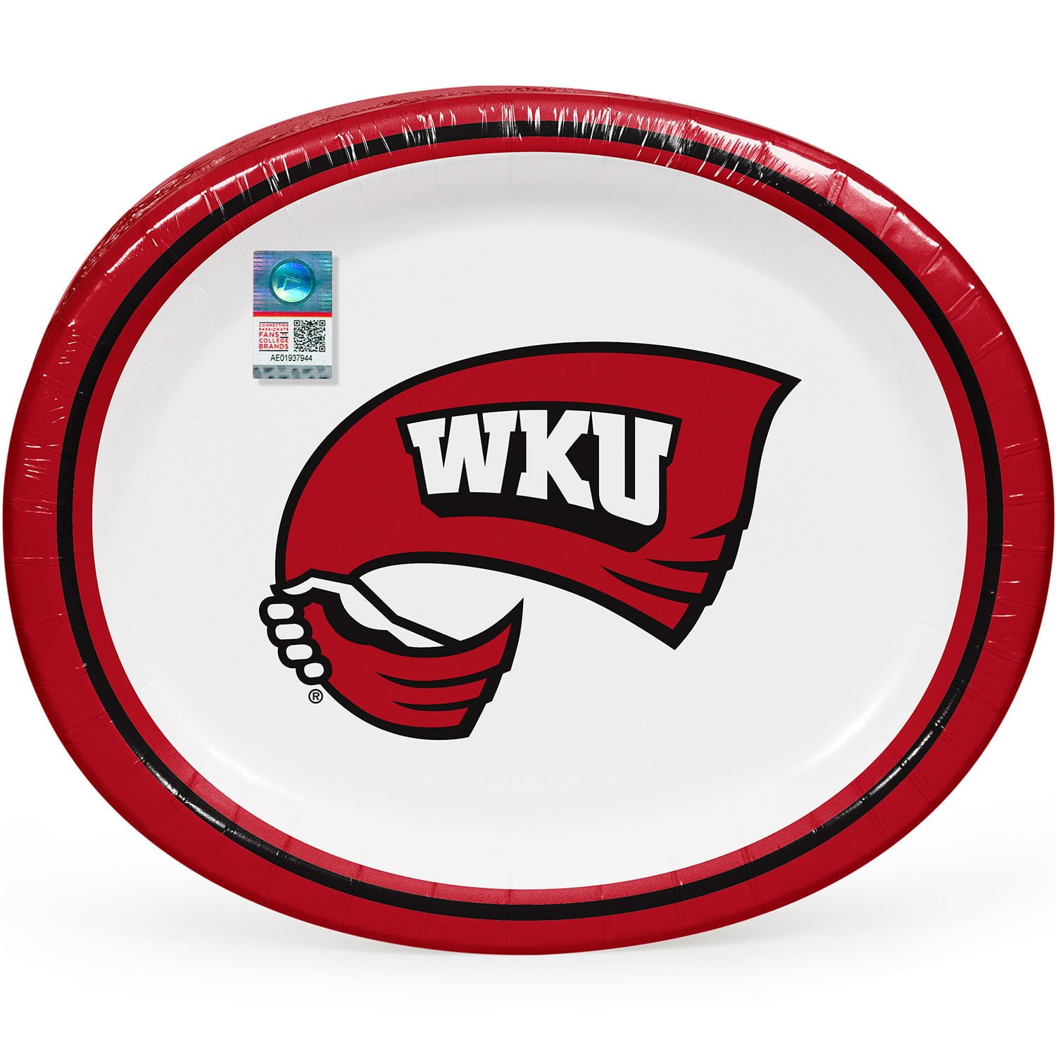 NCAA Oval Paper Plates, 10" x 12", 50 ct., Choose Team - Samsclub.com