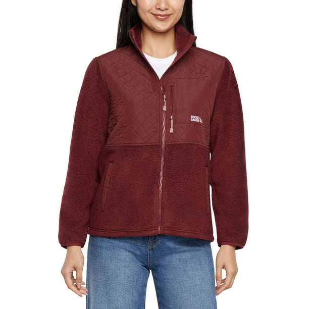Eddie Bauer Women's Mixed Media Fleece Jacket - Samsclub.com