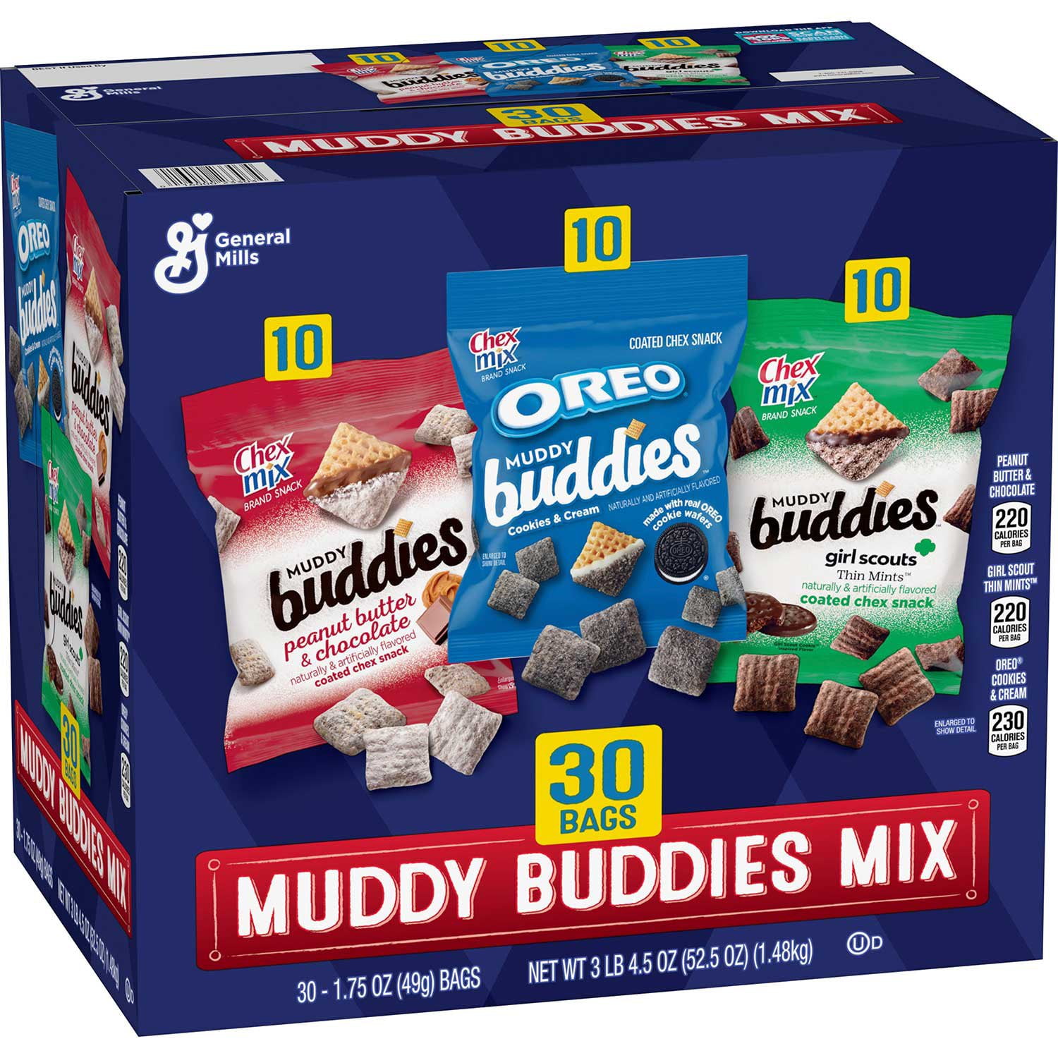 Chex Mix Muddy Buddies Mix, 1.75 oz., 30 pk. - Samsclub.com