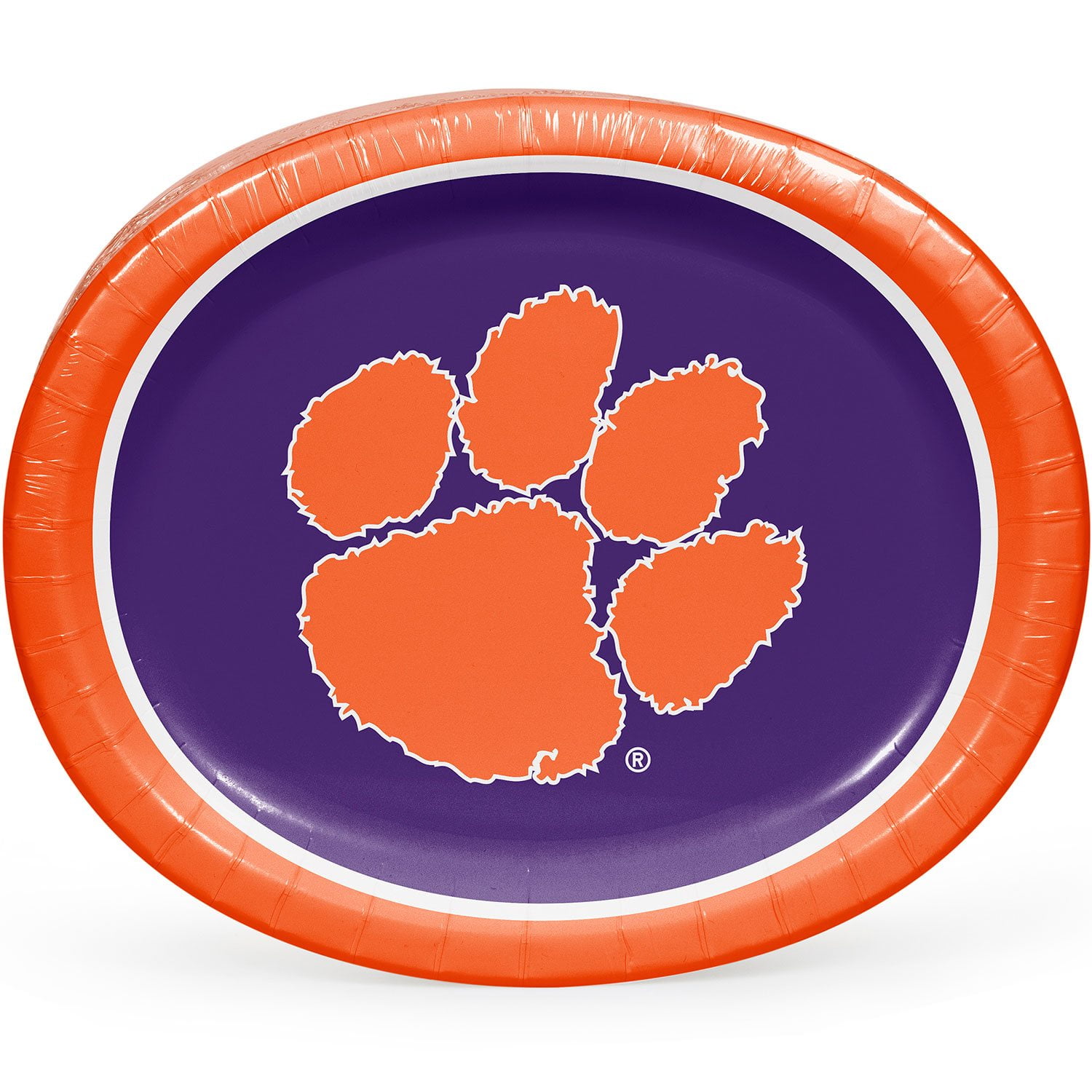 NCAA Oval Paper Plates, 10" x 12", 50 ct., Choose Team - Samsclub.com