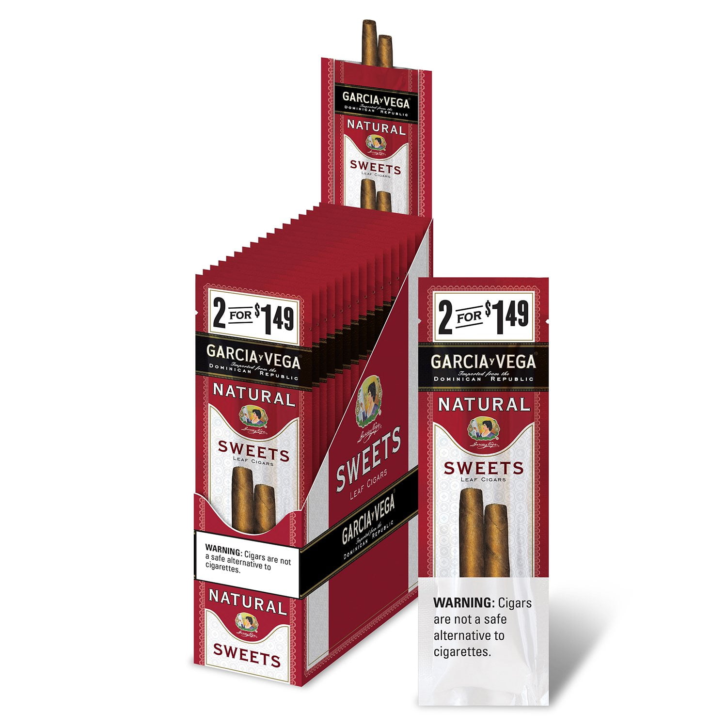 Garcia y Vega Natural Sweets Cigars, Pre-Priced 2 for $1.49, 2 ct., 15 ...