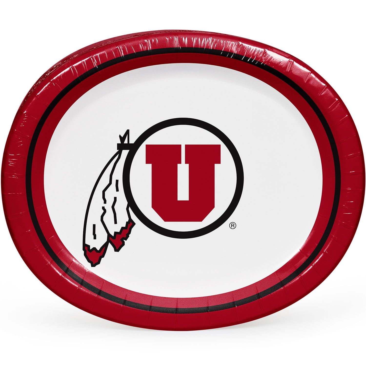 NCAA Oval Paper Plates, 10" x 12", 50 ct., Choose Team - Samsclub.com