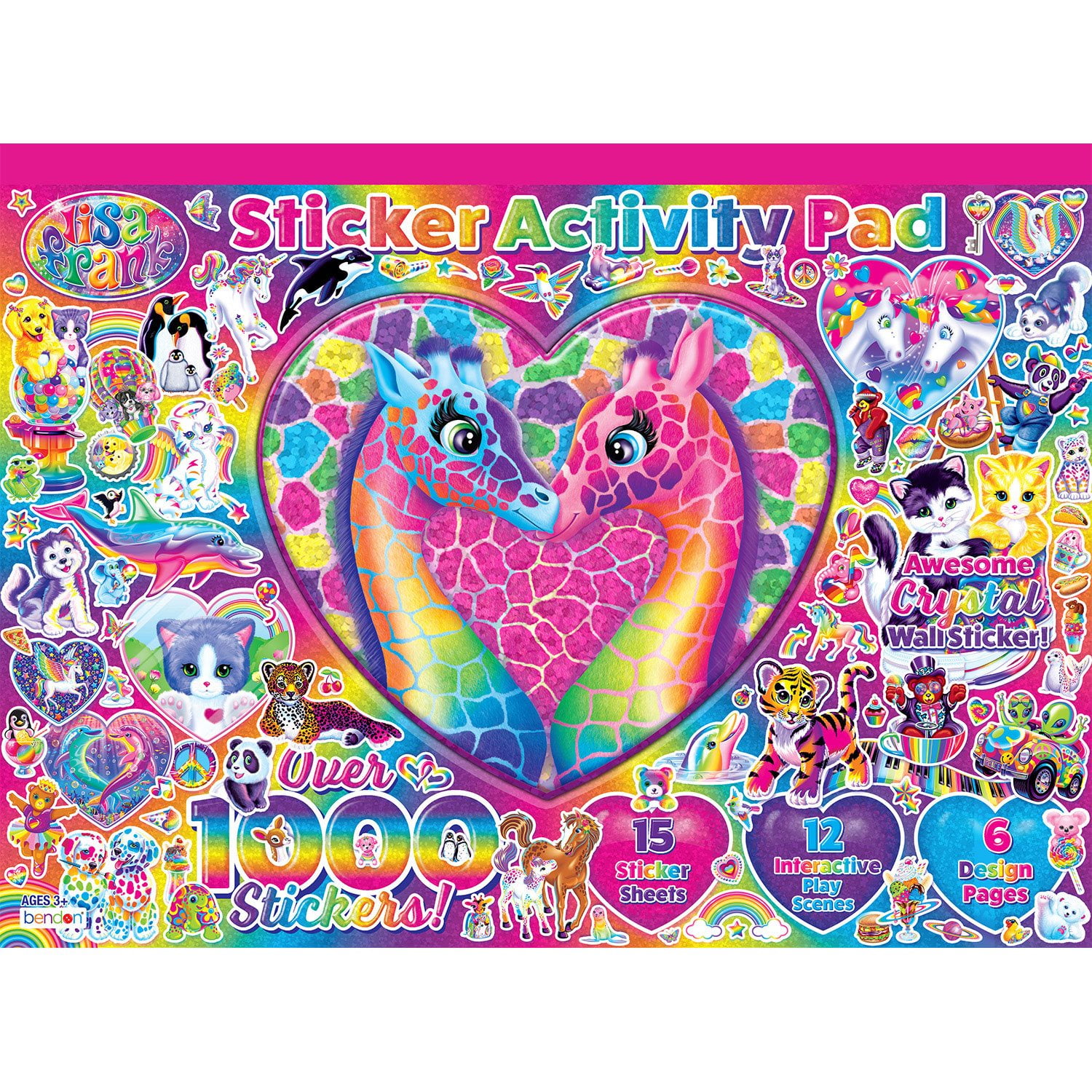 Bendon Lisa Frank Sticker Activity Pad Plus - Samsclub.com