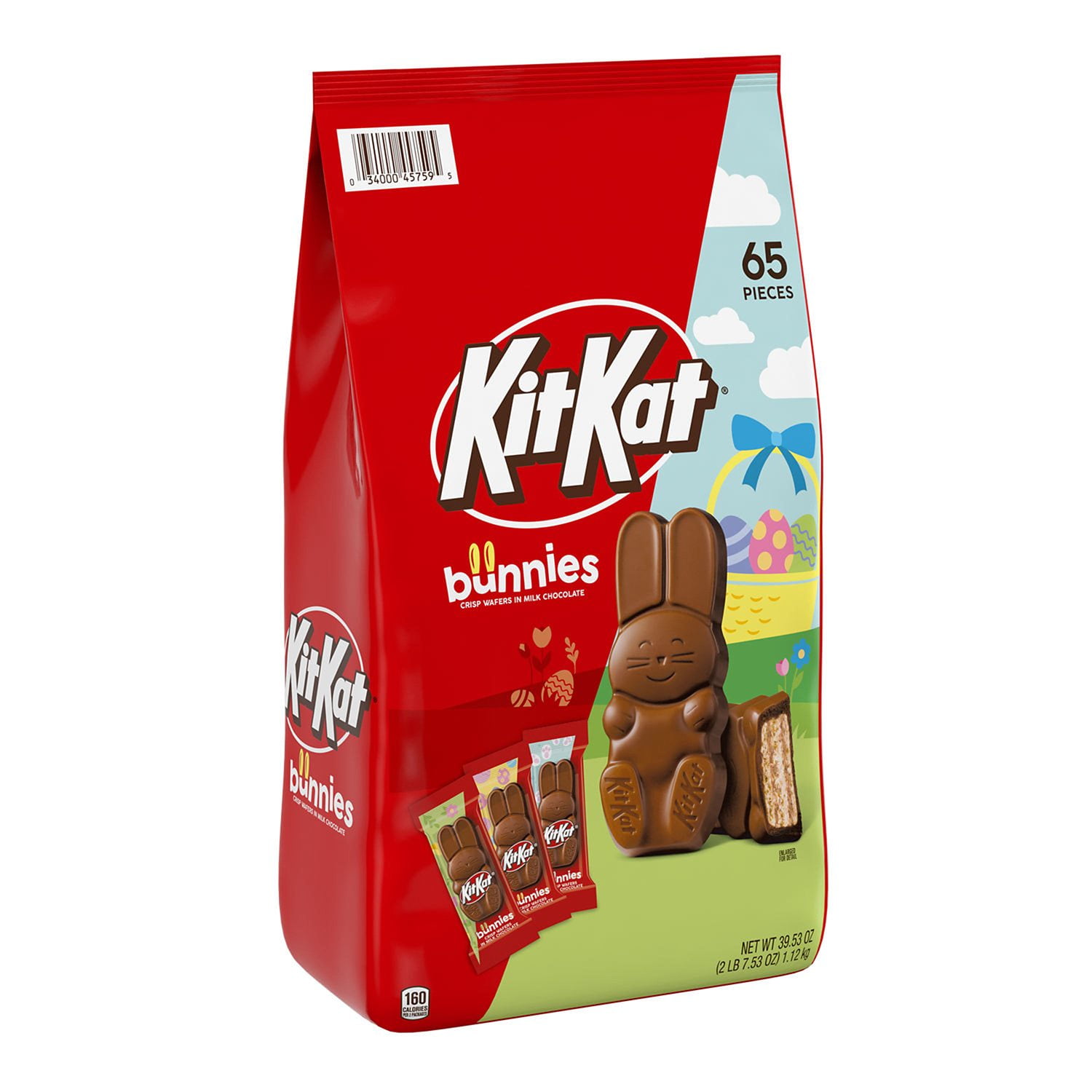 KIT KAT Easter Milk Chocolate Wafer Bunnies Candy, 65 pcs. - Samsclub.com