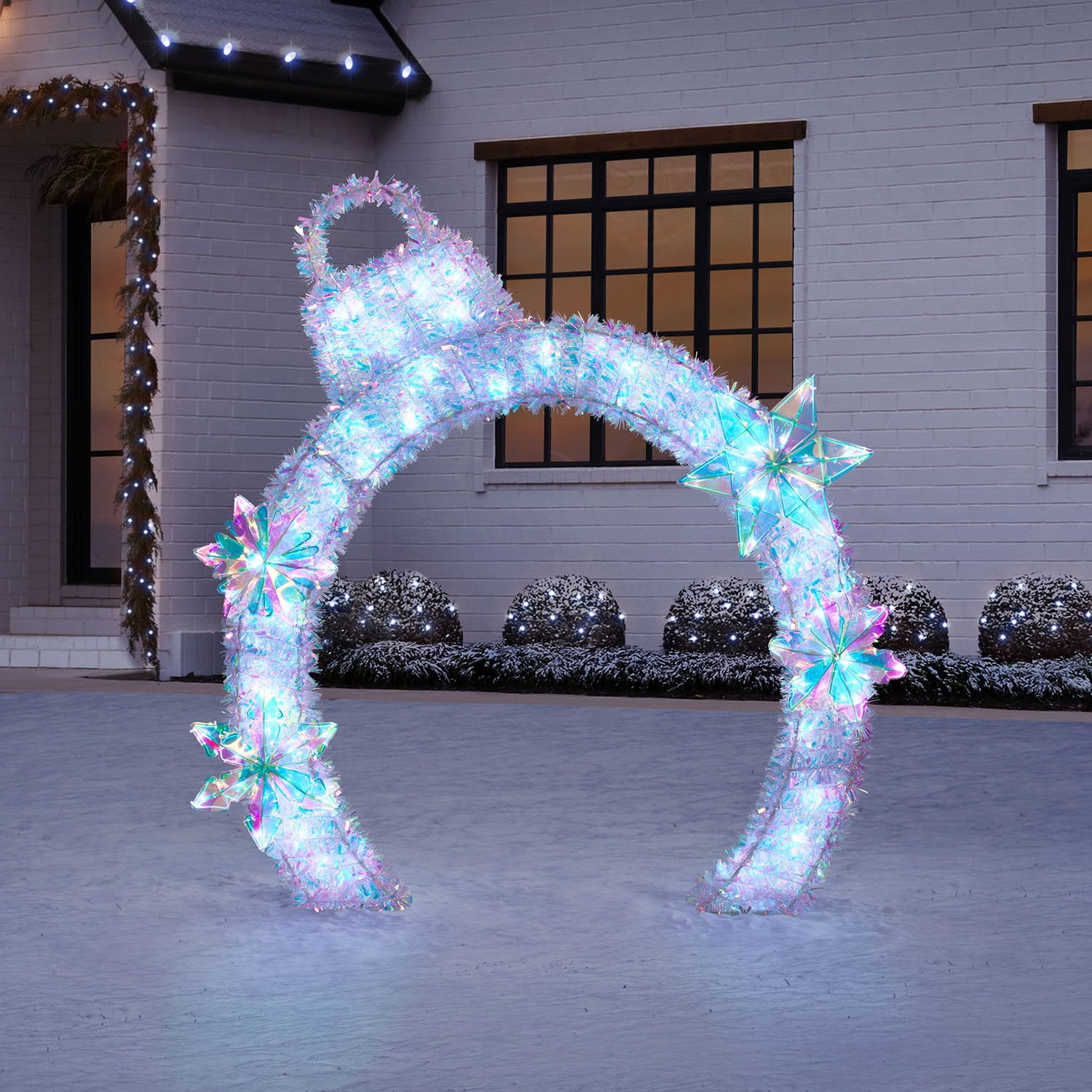 Member's Mark 48" Pre-Lit Iridescent Ornament Arch Décor - Samsclub.com