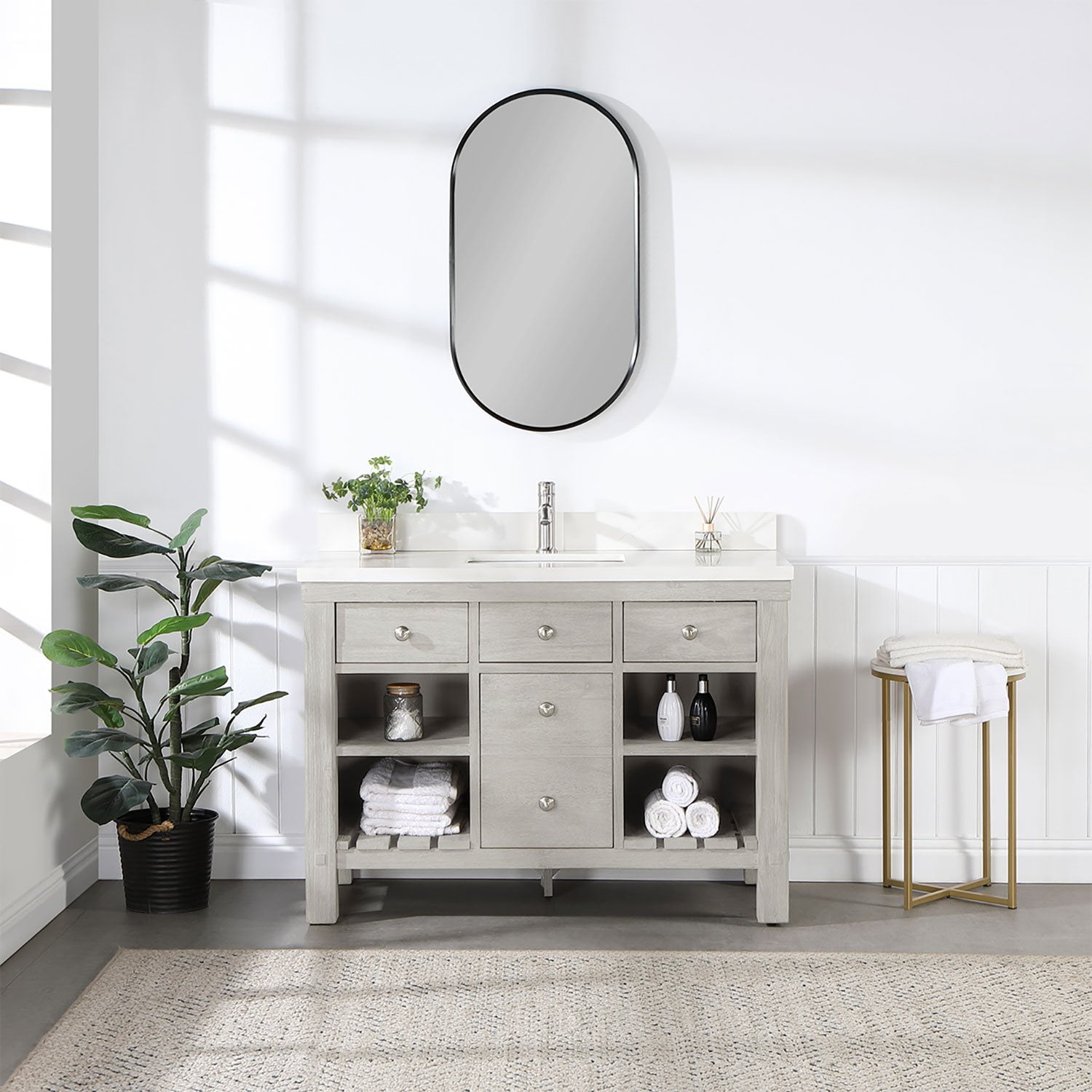 Elbe Grey Vanity, Assorted Sizes - Samsclub.com