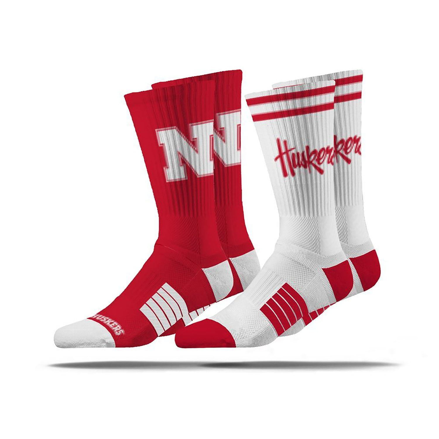 Nebraska Cornhuskers Adult 2-Pack Crew Socks - Samsclub.com