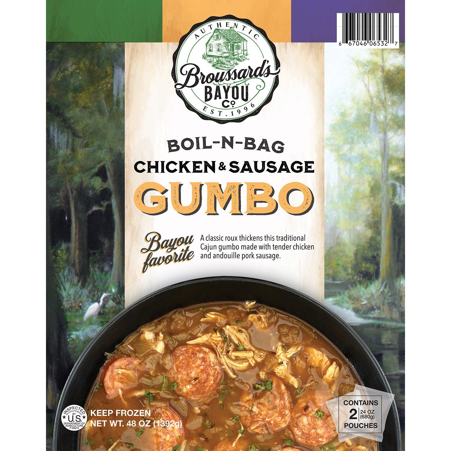 Broussard's Bayou Boil-N-Bag Chicken and Sausage Gumbo, Frozen, 24 oz ...