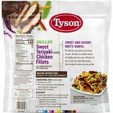 Tyson Grilled Sweet Teriyaki Flavored Chicken Fillets, Frozen, 3.5 lbs ...