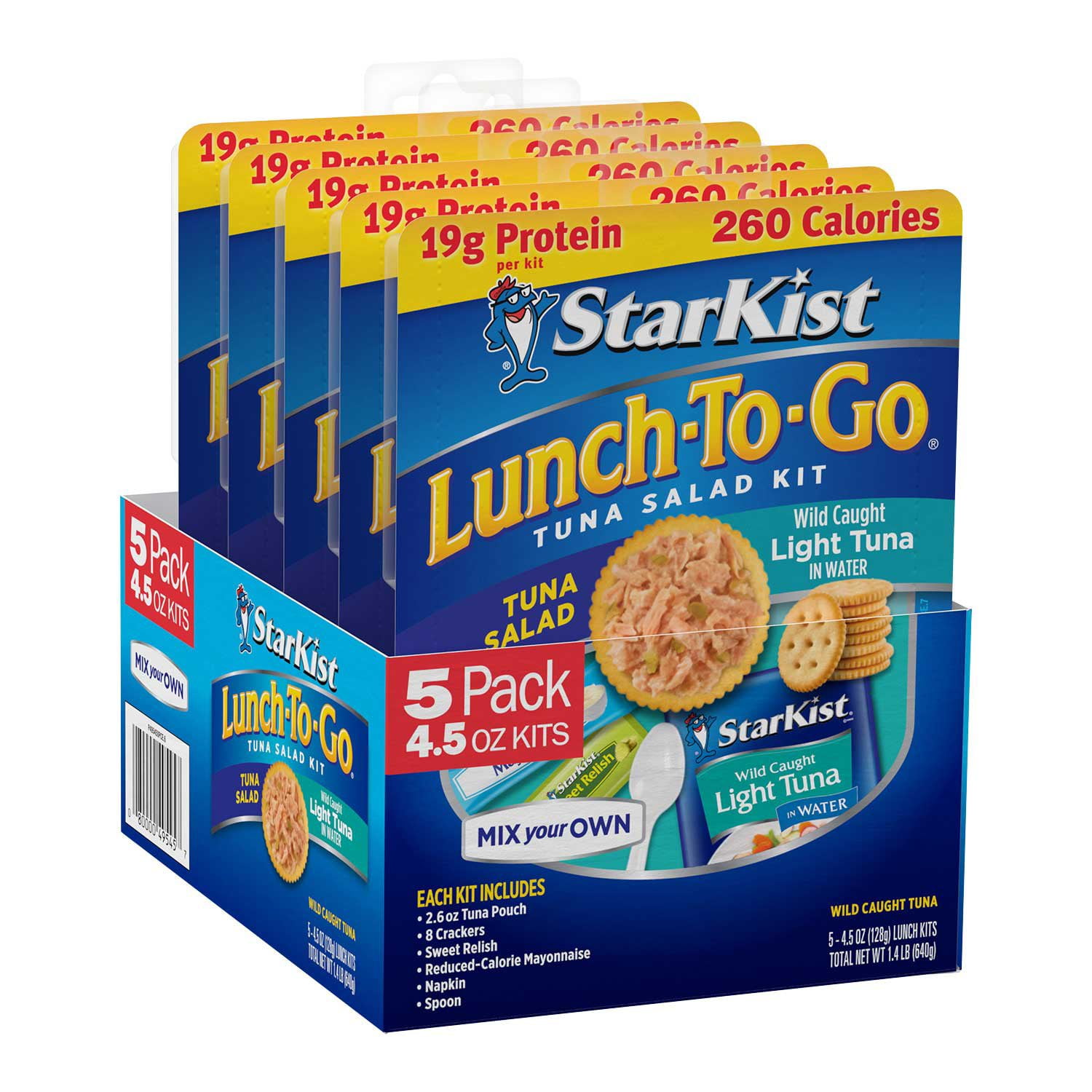 Starkist Chunk Light Tuna In Water Lunch To-Go, 4.1 oz., 5 ct ...
