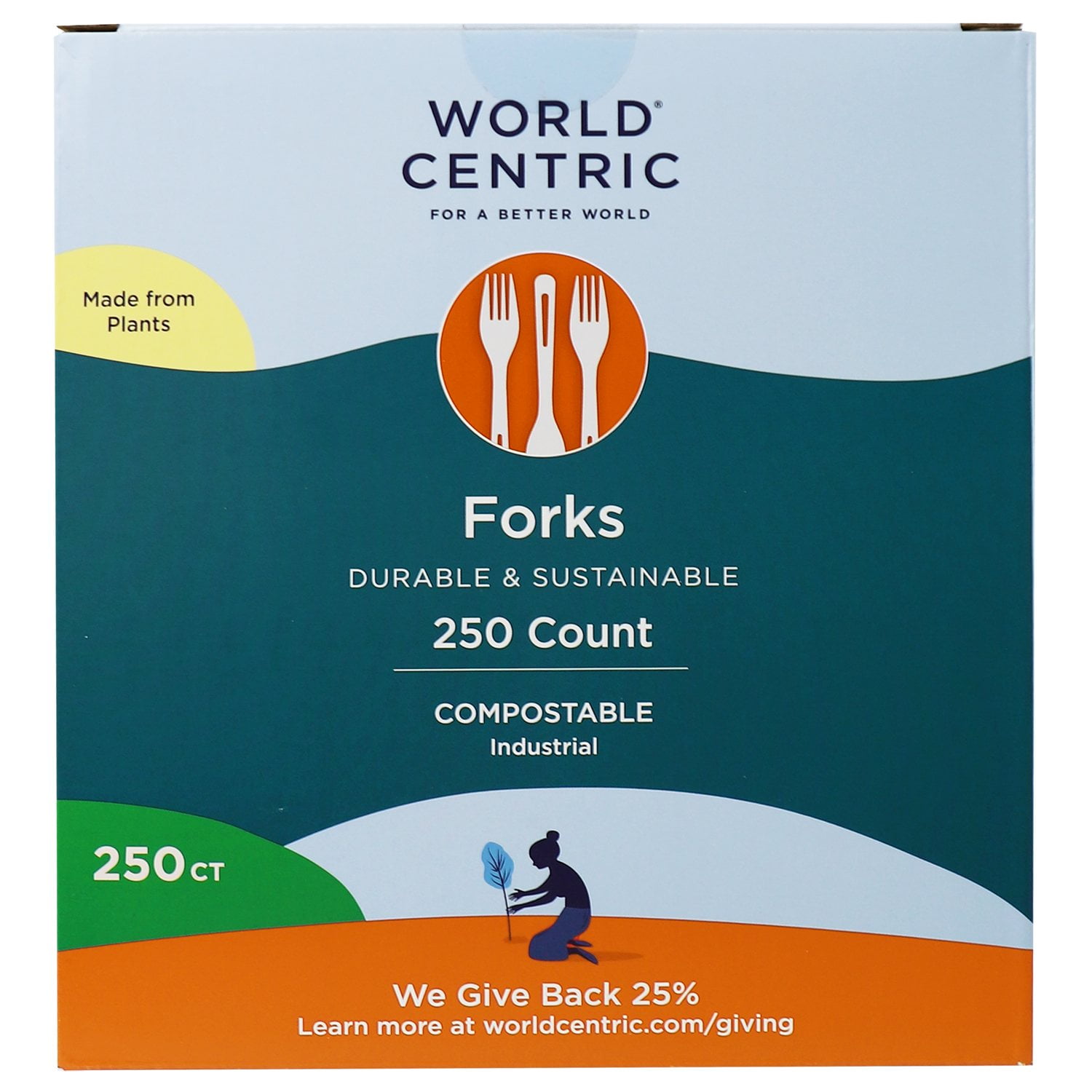 World Centric Compostable TPLA Ribbed Forks, 6", 250 ct. - Samsclub.com