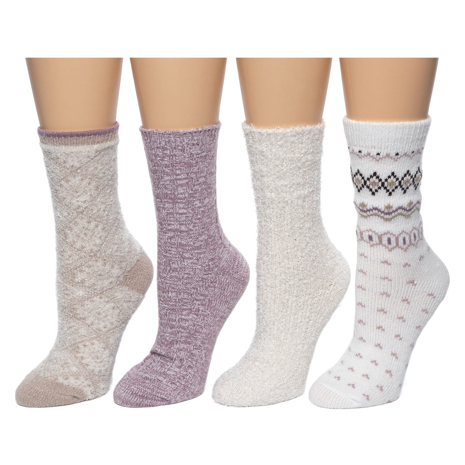 Cuddl Duds Women's 4-Pack Cozy Boot Sock - Samsclub.com