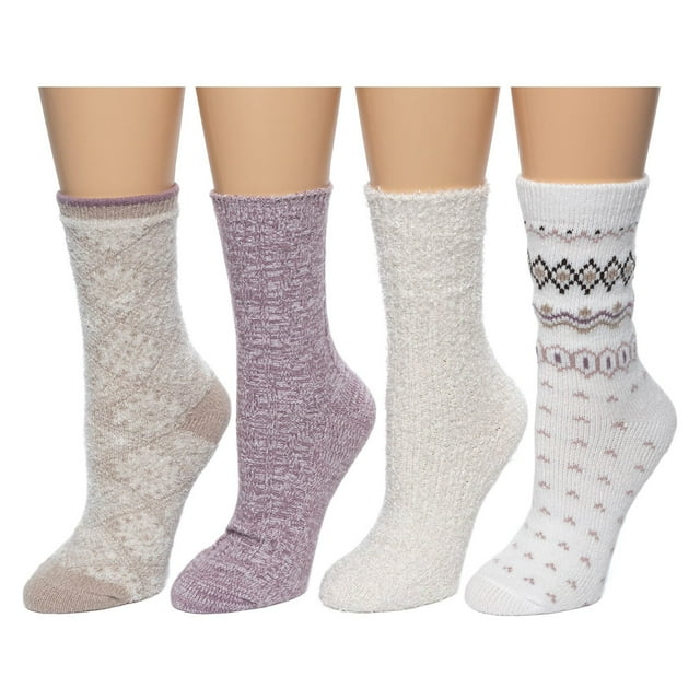 Cuddl Duds Women's 4-Pack Cozy Boot Sock - Samsclub.com