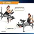 Marcy Standard Weight Bench, Butterfly Attachment & Leg Developer ...