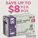 Member's Mark Premium Baby Wipes, Fragrance Free, 12 pk., 1152 Wipes ...