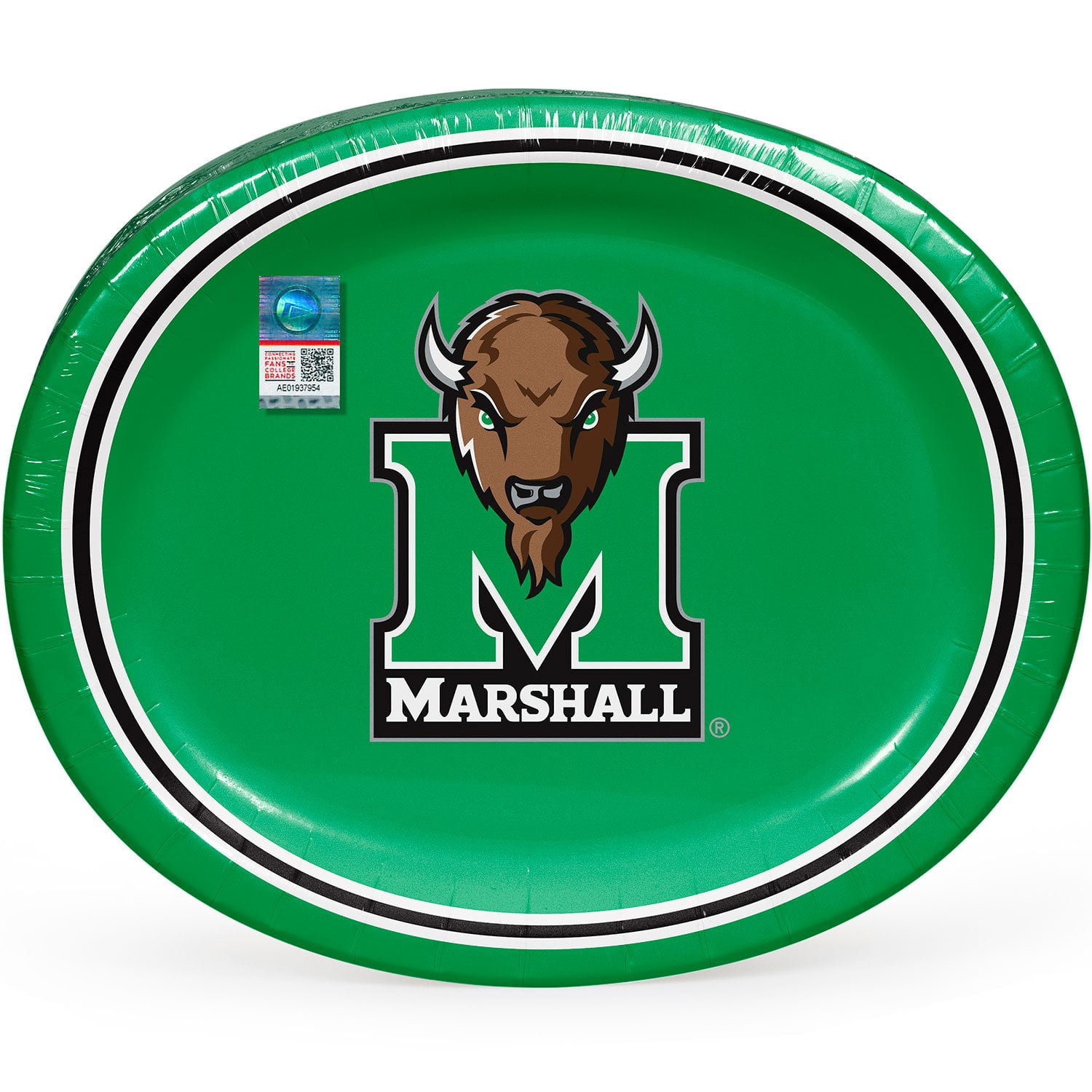 NCAA Oval Paper Plates, 10" x 12", 50 ct., Choose Team - Samsclub.com