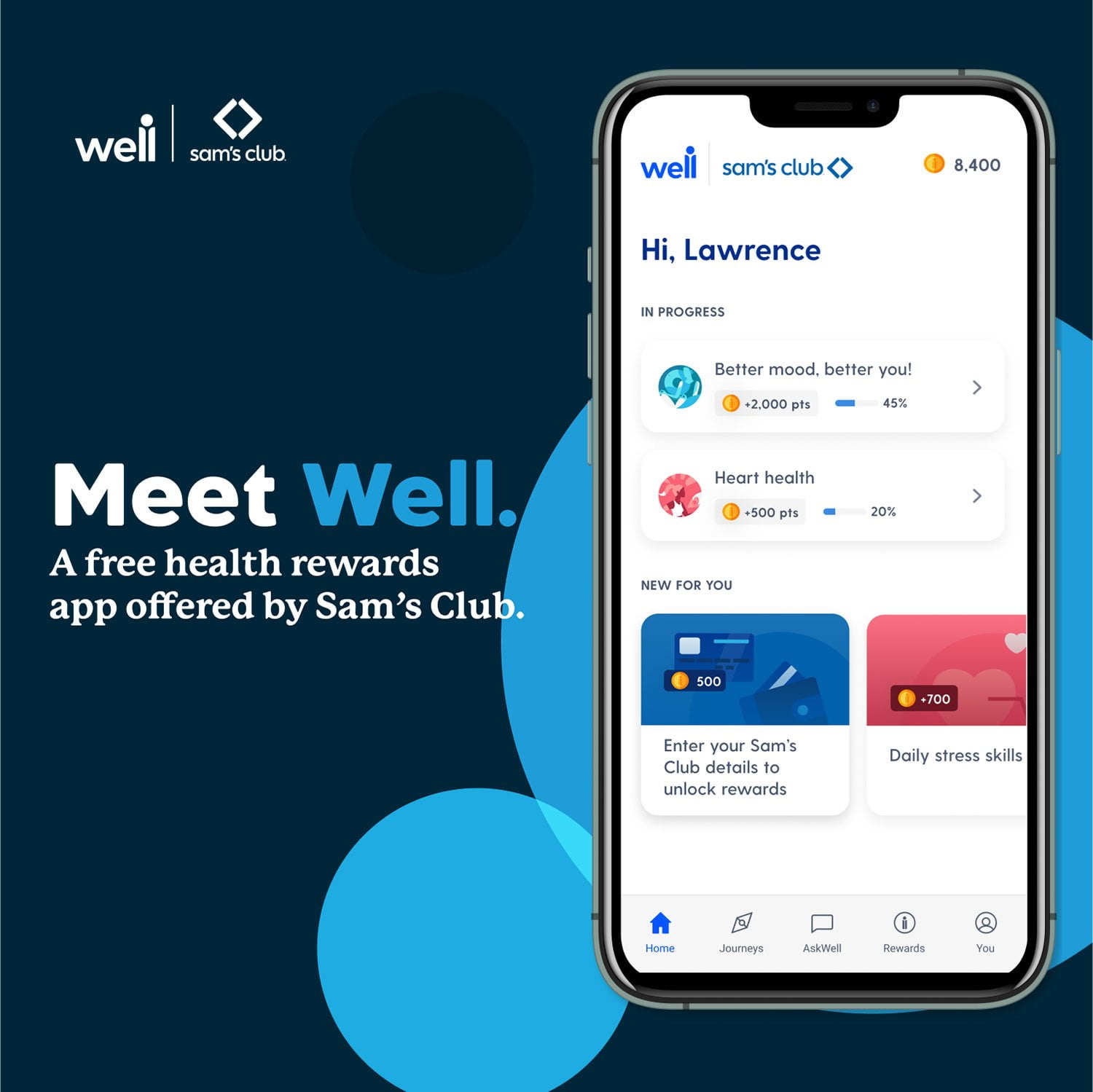 Well Digital: A Free Health Rewards App Offered by Sam's Club ...