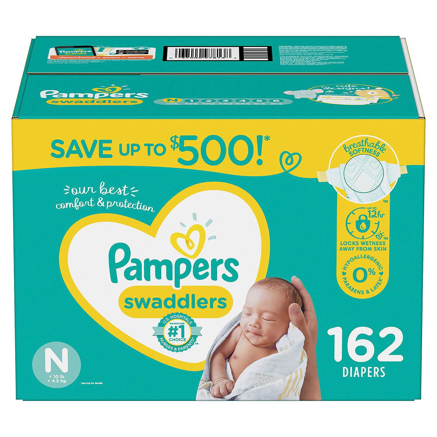 Pampers Swaddlers Diapers (Choose Your Size) - Samsclub.com