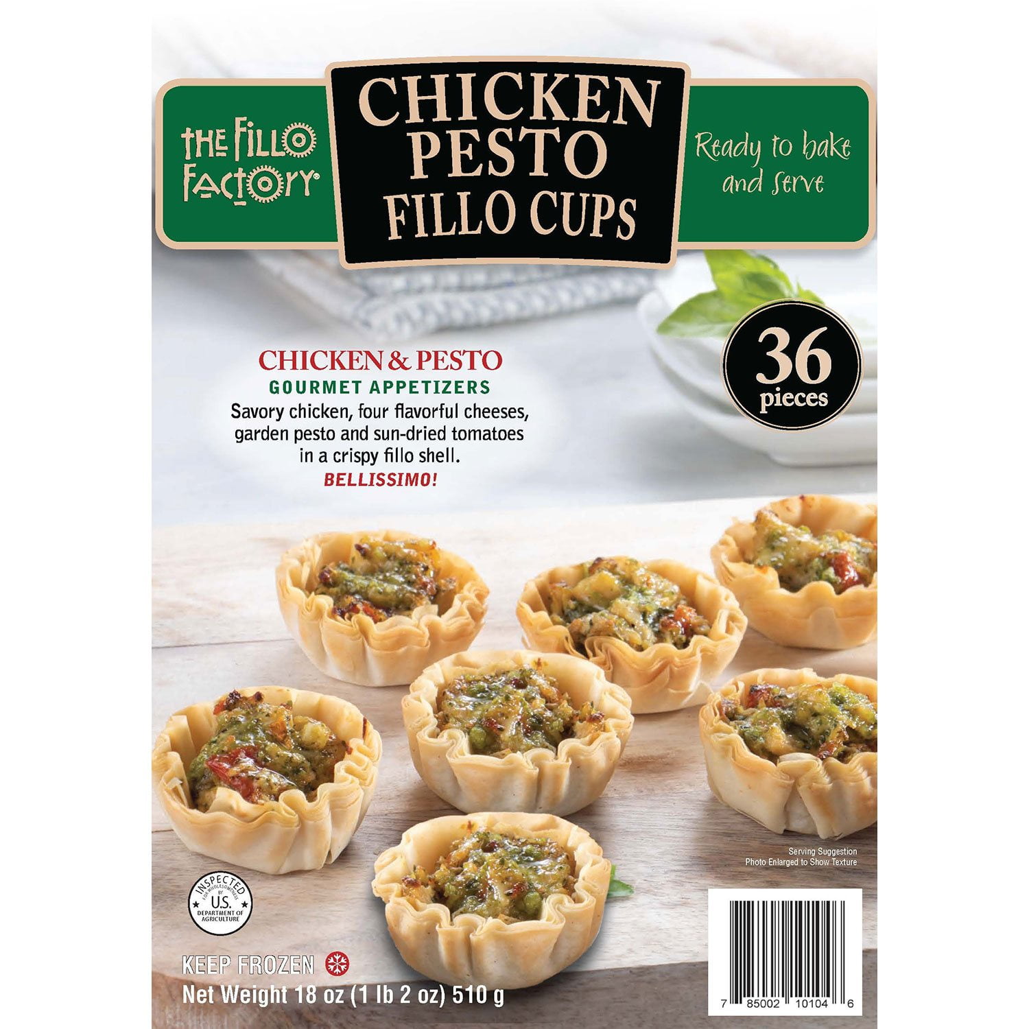 The Fillo Factory Chicken Pesto Fillo Cups, Frozen (36 ct.) - Samsclub.com