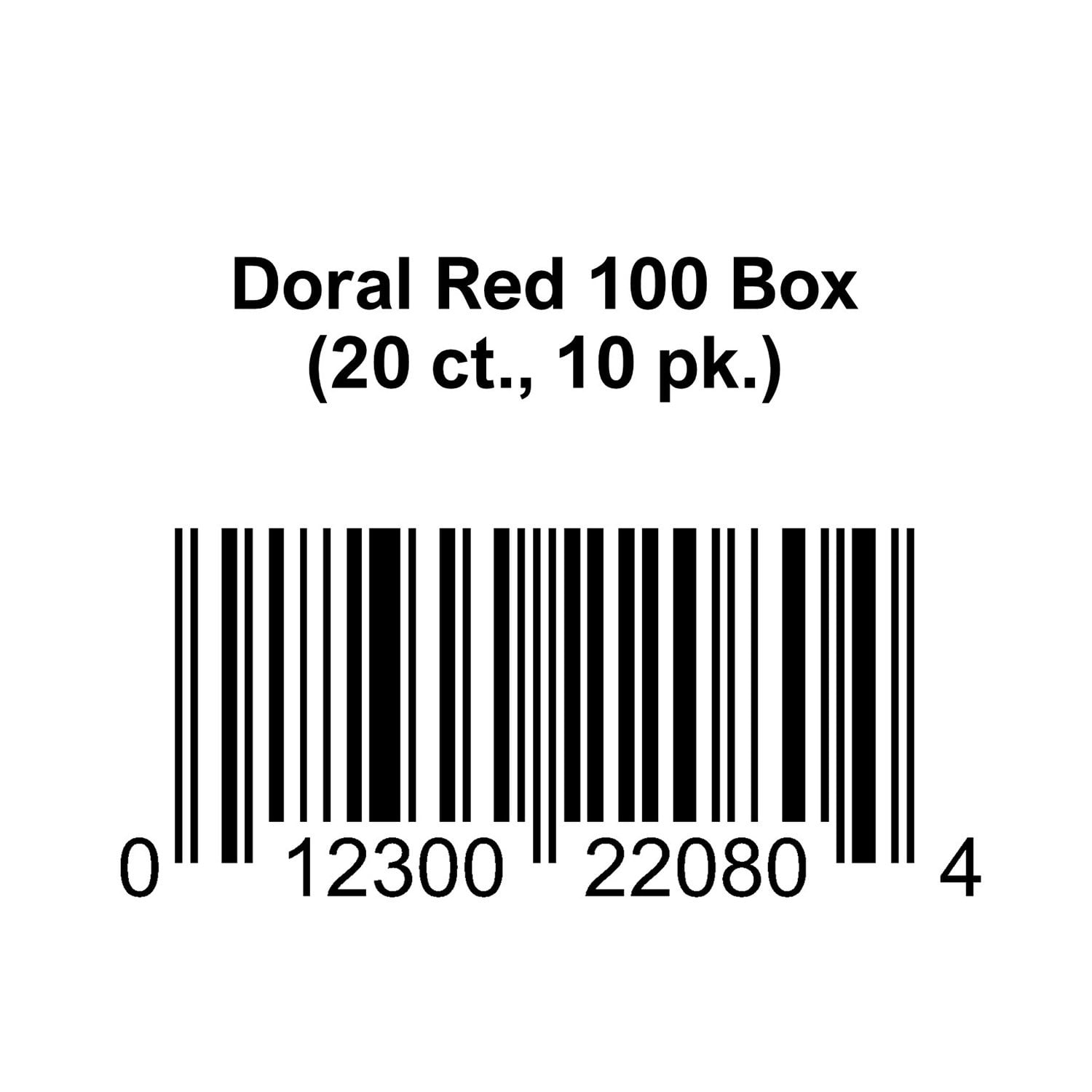 Doral Red 100 Box 20 ct., 10 pk. - Samsclub.com