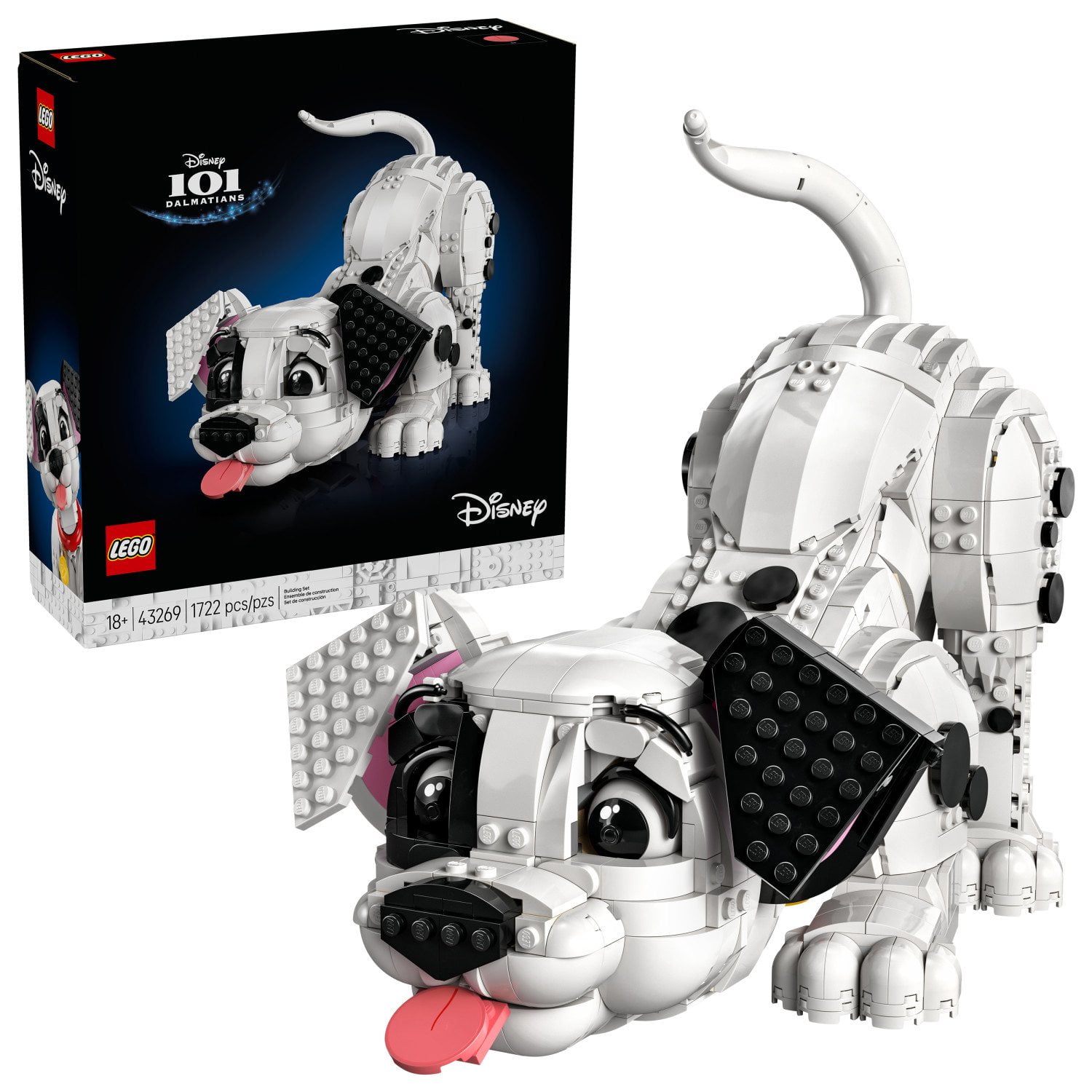 LEGO Disney 101 Dalmatians Puppy DIY Building Kit for Adults, 1722 pc ...