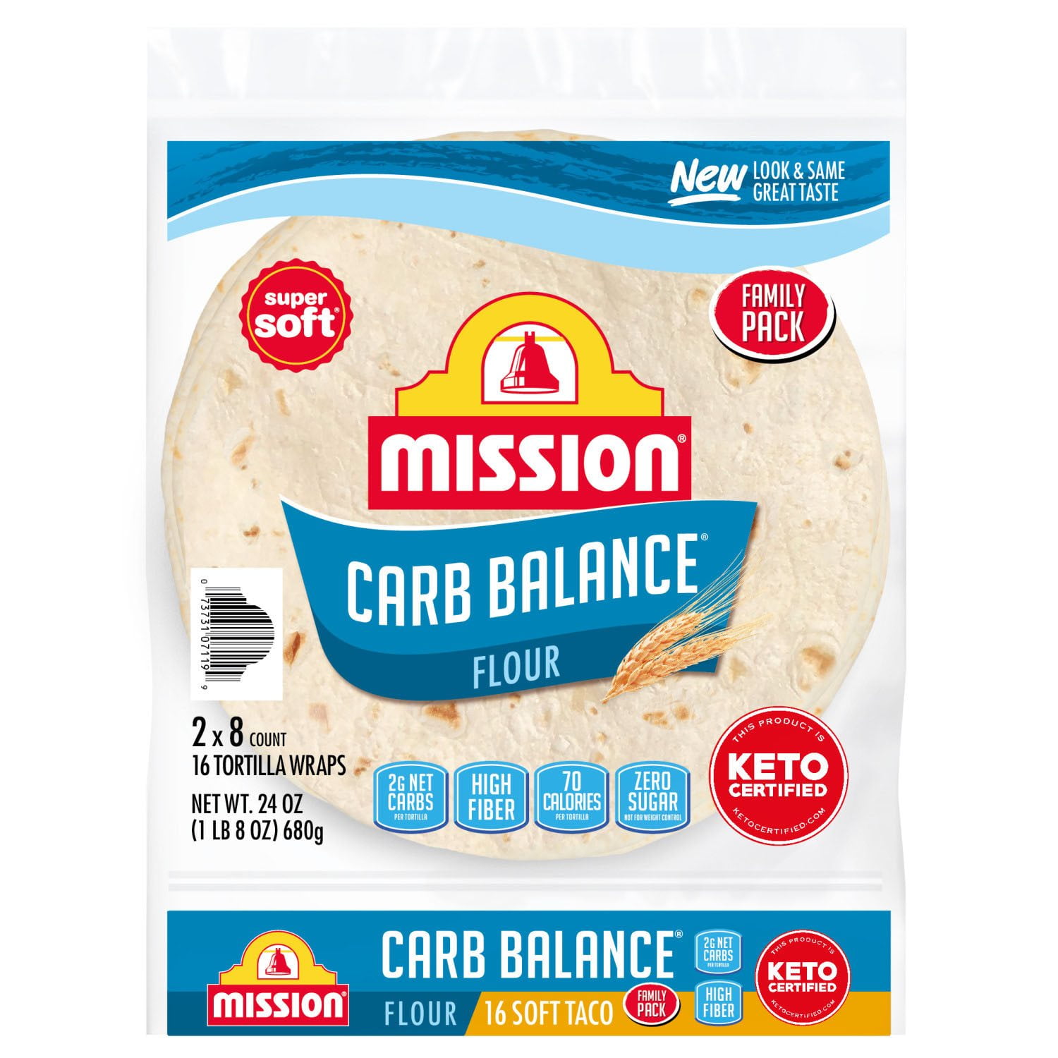 Mission Carb Balance 8" Soft Taco Flour Tortillas, 16 ct. - Samsclub.com