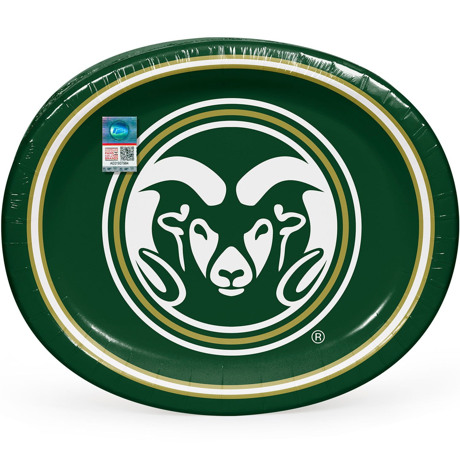 NCAA Oval Paper Plates, 10" x 12", 50 ct., Choose Team - Samsclub.com