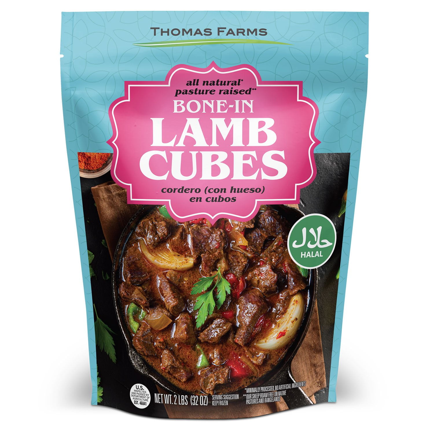 Thomas Farms Australian Bone In Lamb Cubes, Frozen, 2 lbs. - Samsclub.com