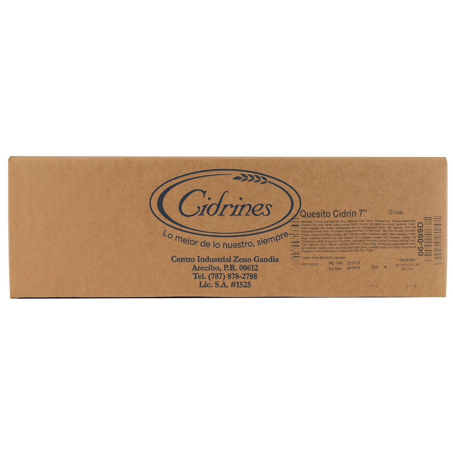 Cidrines Premium Quesito, Bulk Wholesale Case 72 ct. - Samsclub.com