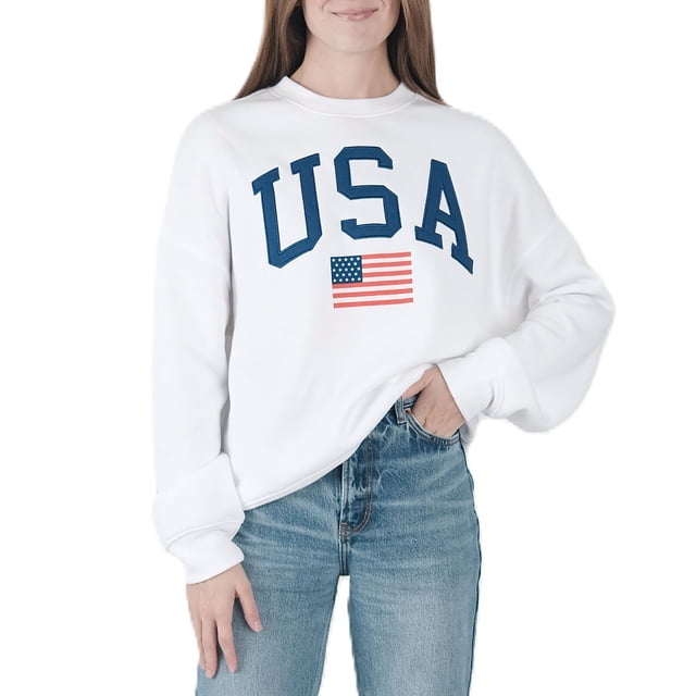 Mighty Fine Women's Americana Crewneck Sweatshirt - Samsclub.com