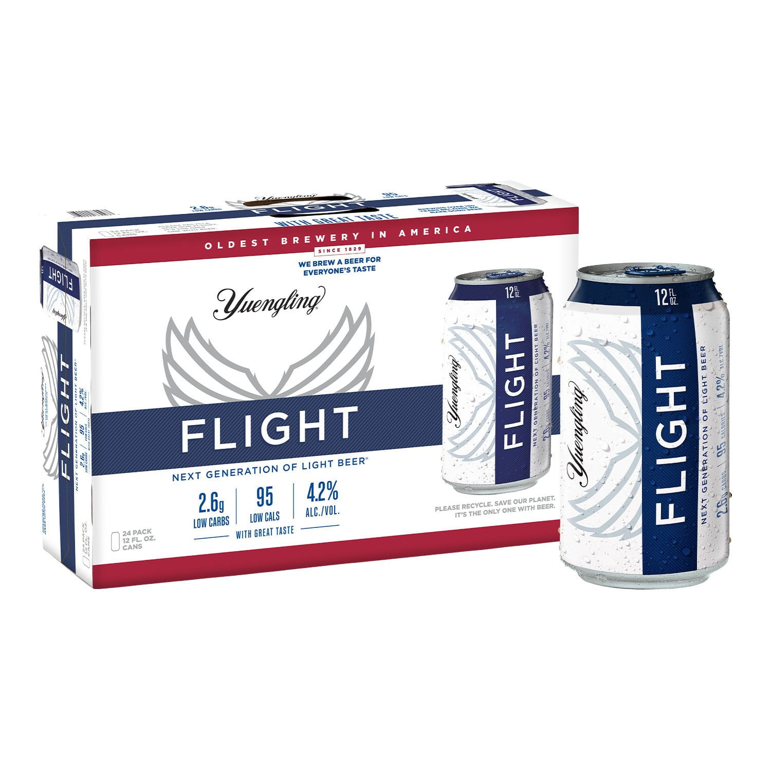Yuengling Flight Light Lager Beer, 12 fl. oz. can, 24 pk. - Samsclub.com