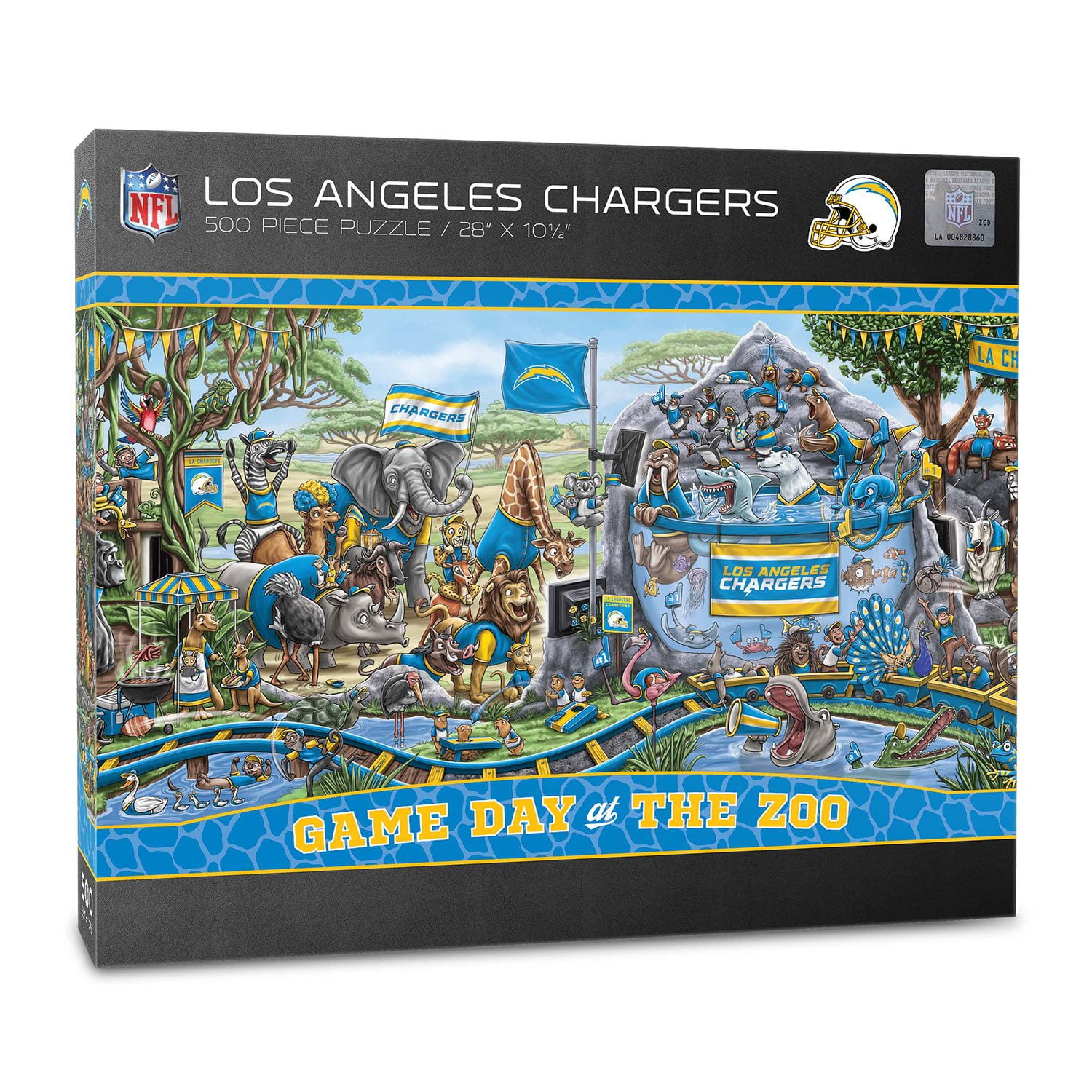 YouTheFan NFL 500 pc. Game Day At The Zoo Puzzle, Choose Team ...