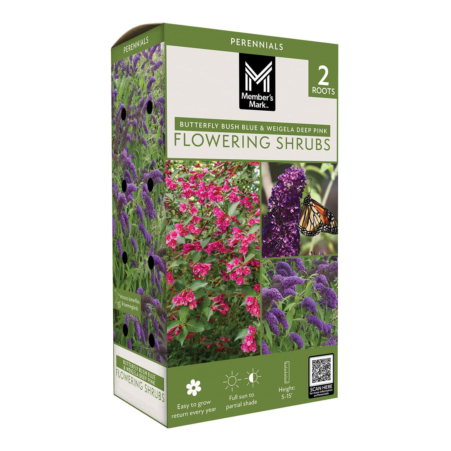 Member's Mark Buddleia & Weigela Butterfly Bush Blue & Weigela Deep ...
