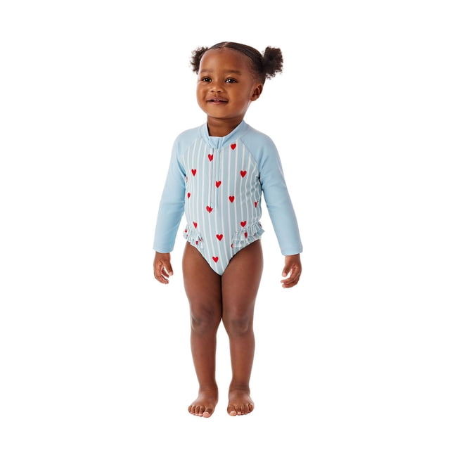 Member's Mark Baby Girls Rashguard One-Piece Swimsuit - Samsclub.com