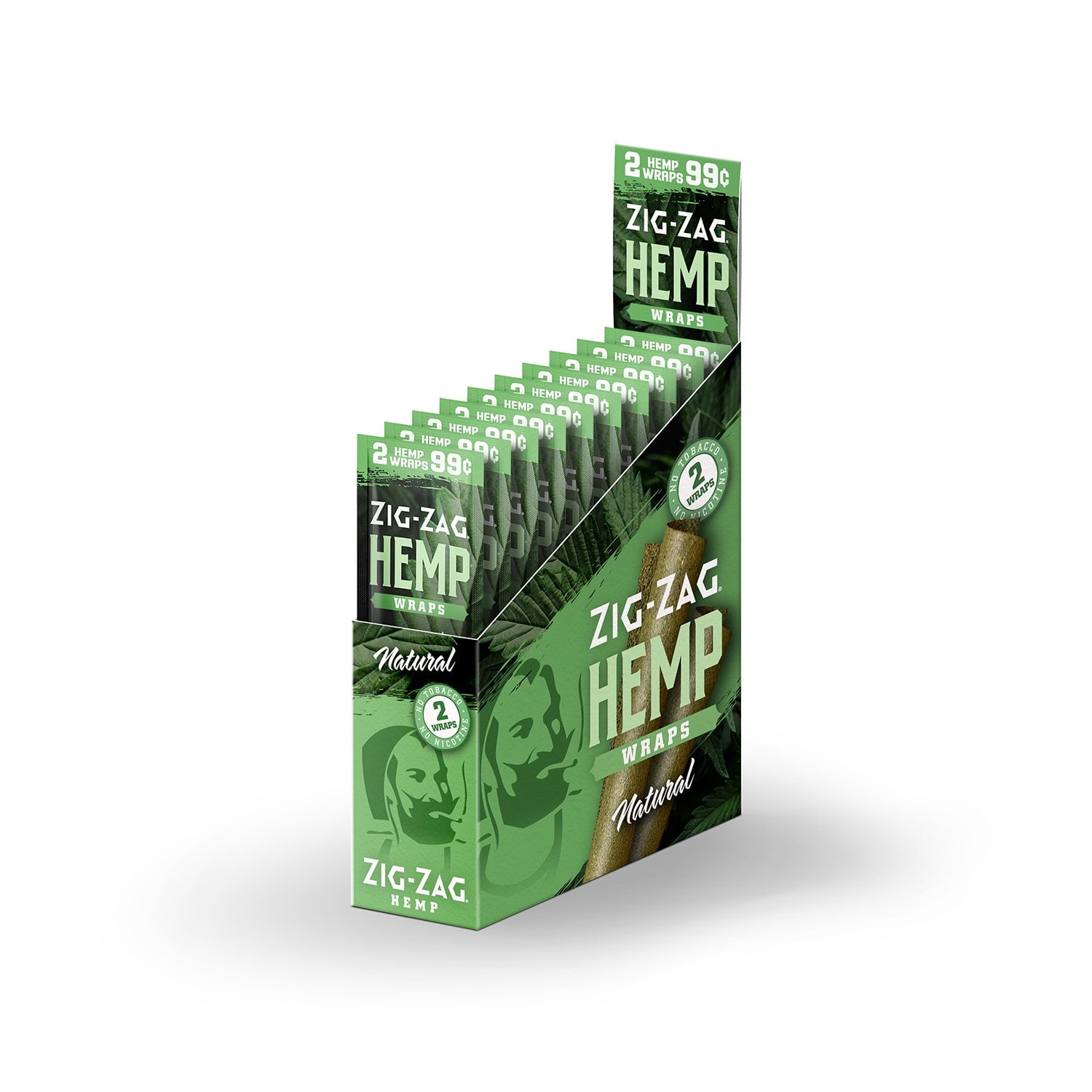 Zig Zag Natural Hemp Wraps 2 ct., 25 pk. - Samsclub.com