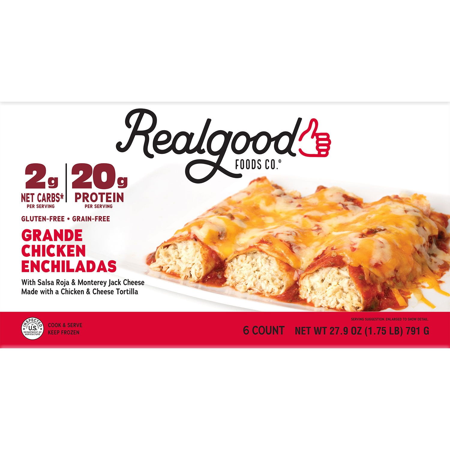 Real Good Foods Grande Chicken Enchiladas - Samsclub.com