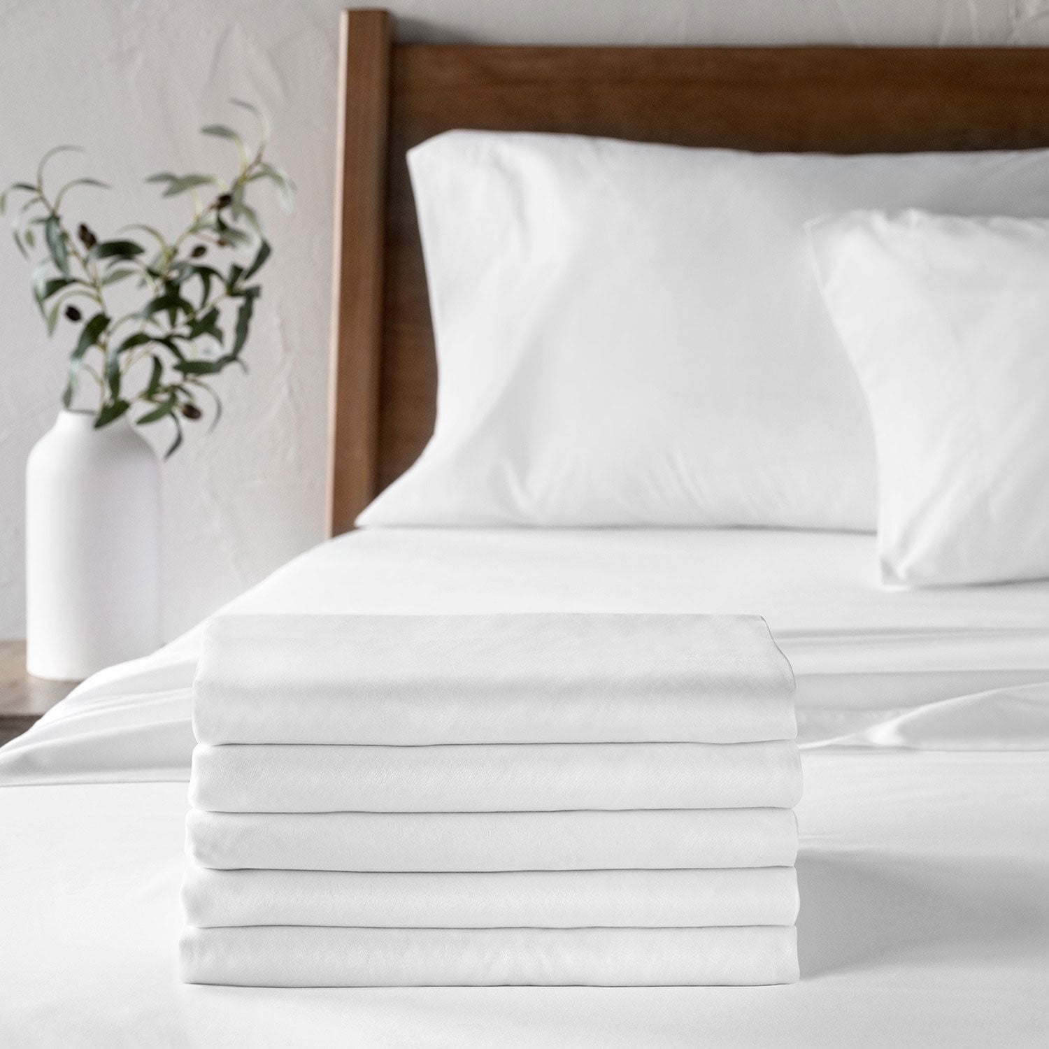 Hospitality Bulk Fitted Bed Sheets, 6-Pack, White, Assorted Sizes ...
