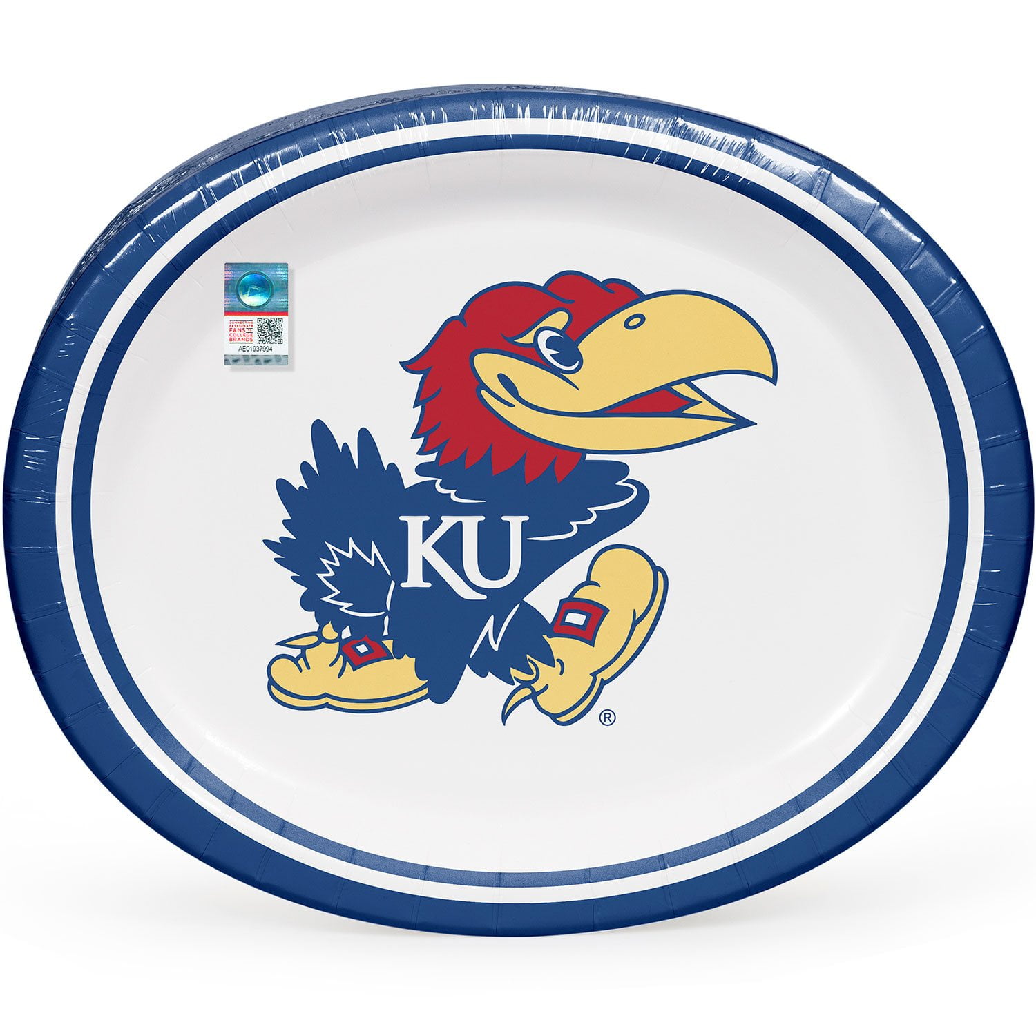 NCAA Oval Paper Plates, 10" x 12", 50 ct., Choose Team - Samsclub.com