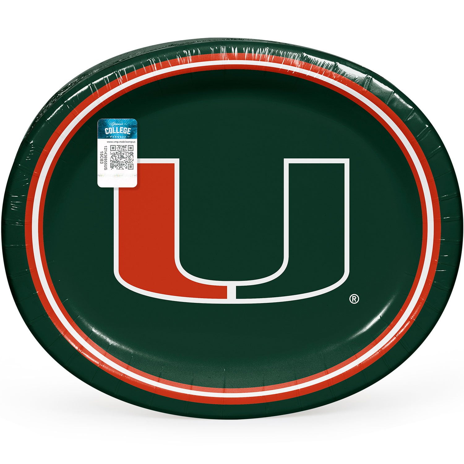 NCAA Oval Paper Plates, 10" x 12", 50 ct., Choose Team - Samsclub.com