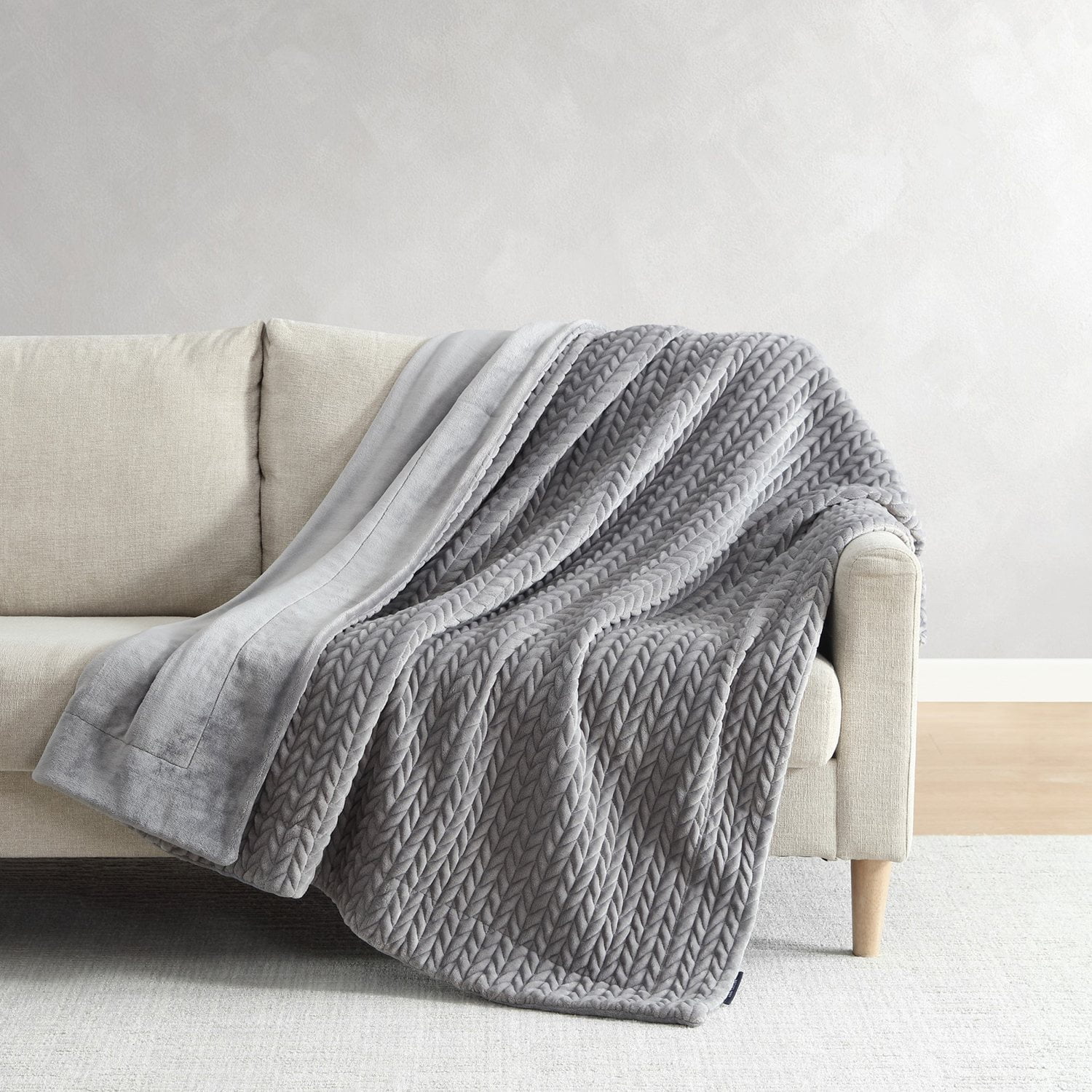 Ann Taylor Chevron Plush Throw Blanket - Samsclub.com