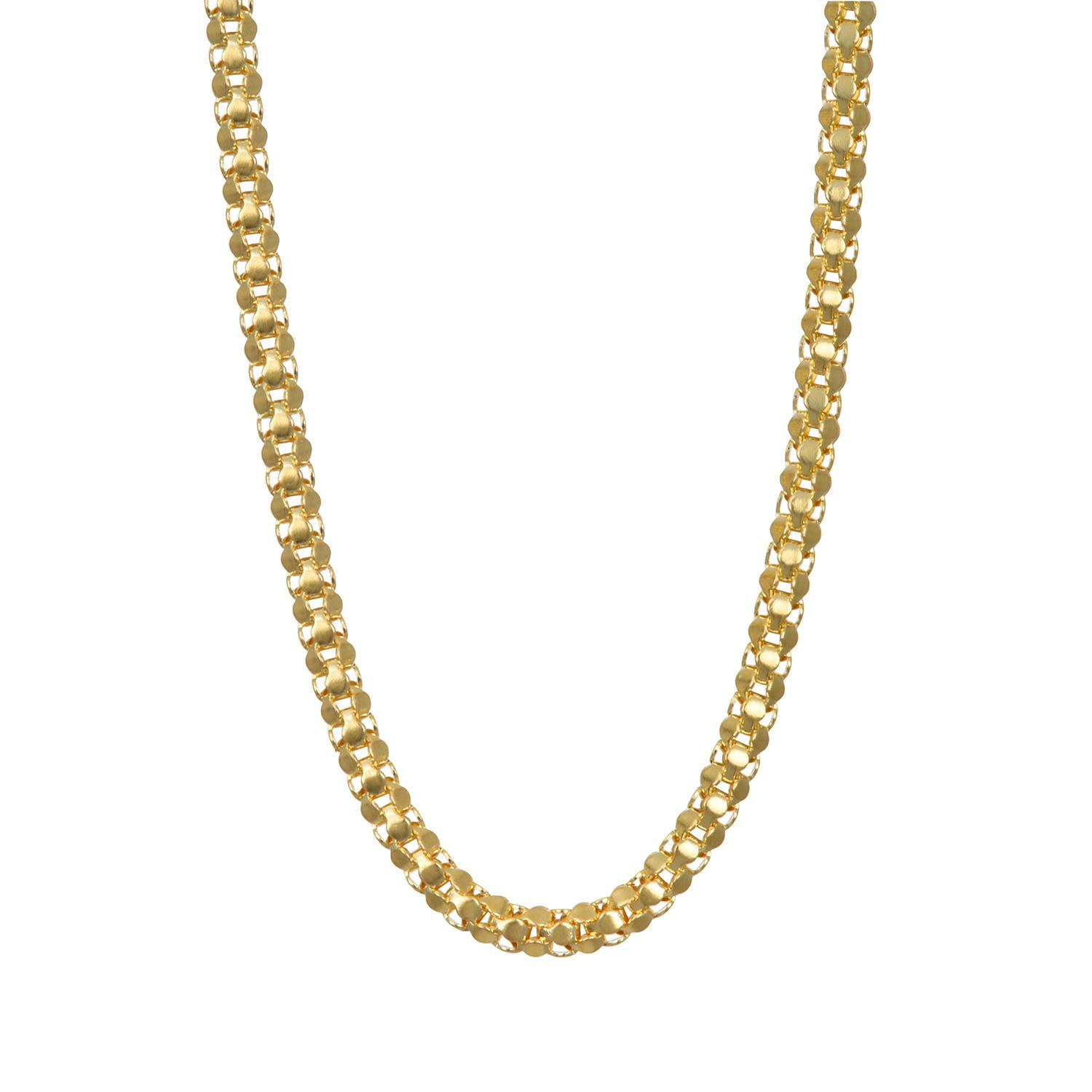 Mirror Cut Popcorn Chain Necklace in 14K Gold - Samsclub.com