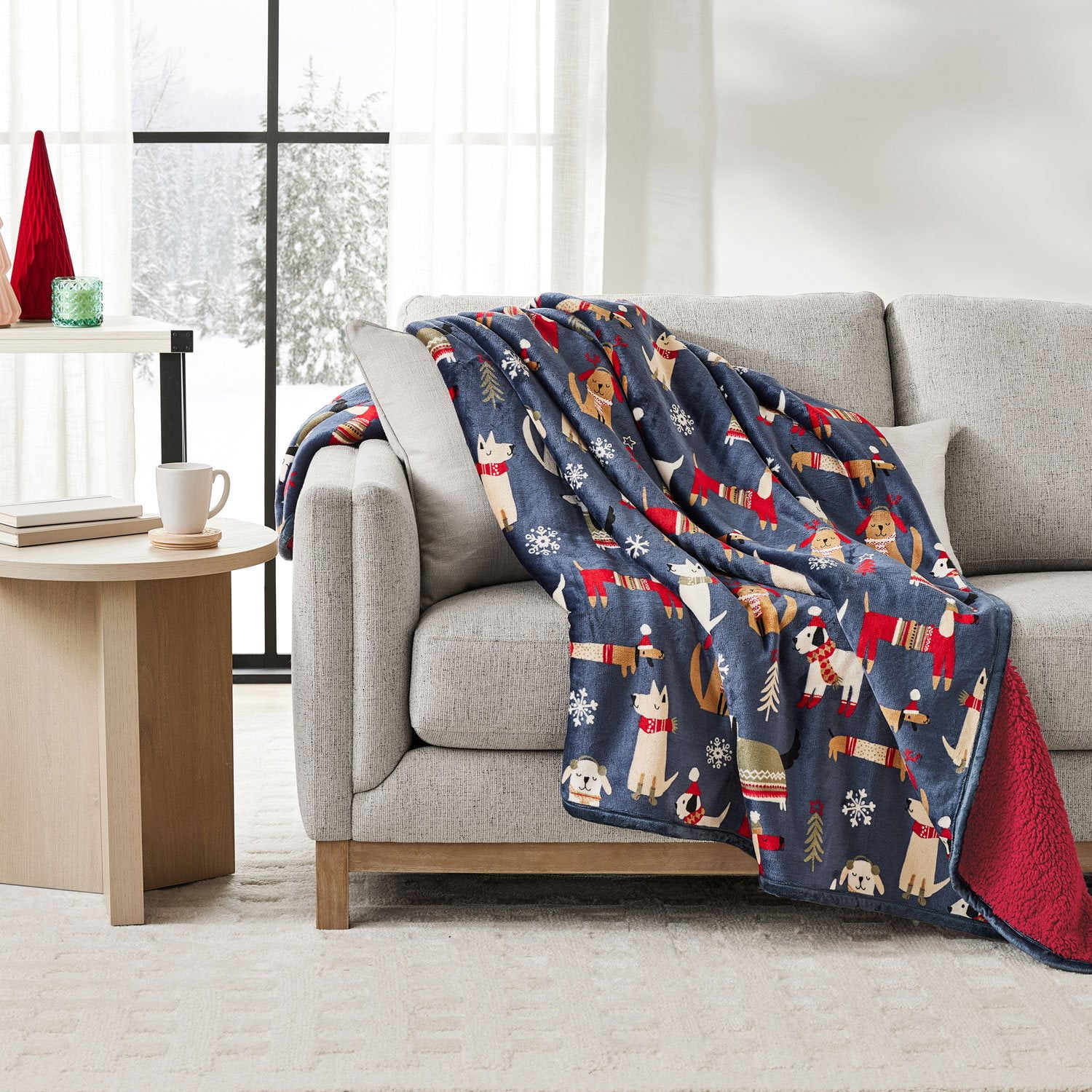 Member’s Mark Holiday Plush Throw, 60” x 70”, Assorted Designs ...