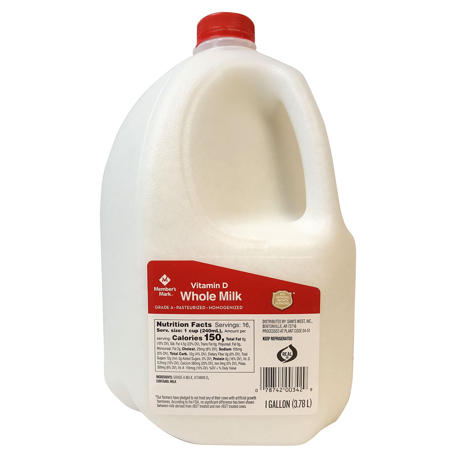 Member's Mark Whole Milk (1 gal.) - Samsclub.com