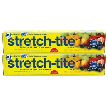 stretch-tite Premium Plastic Food Wrap, 500 sq. ft., 2 pk. - Samsclub.com
