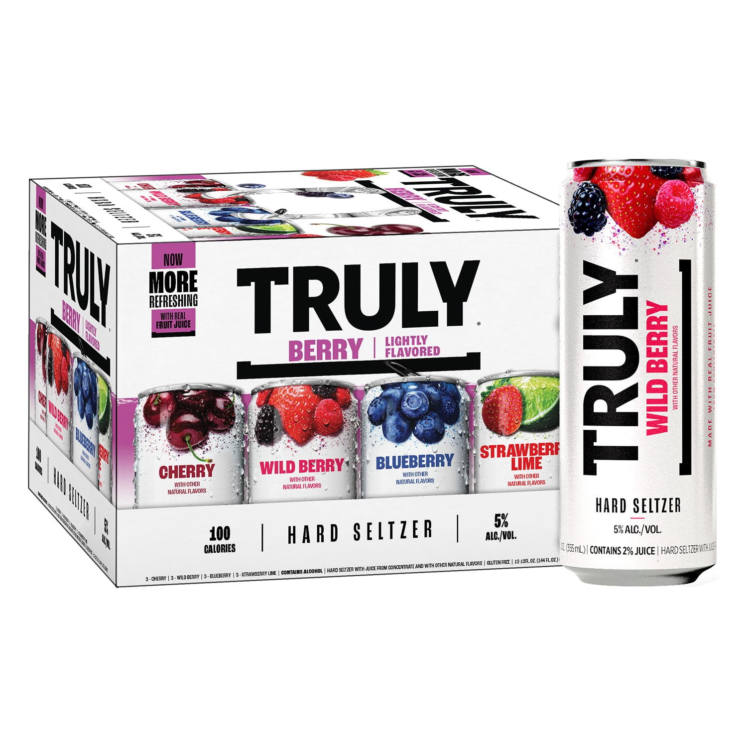 Truly Berry Hard Seltzer Variety Pack, 12 fl. oz. can, 12 pk ...