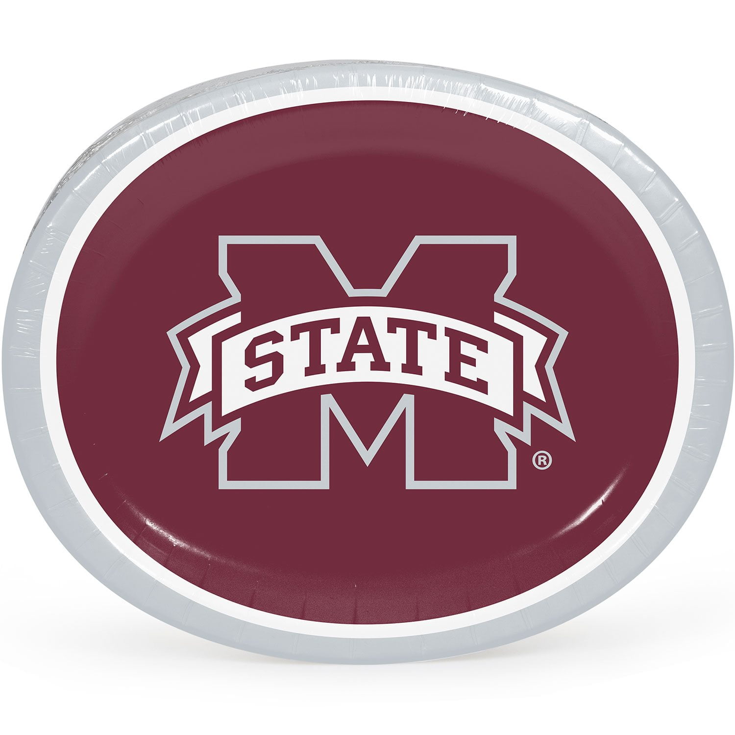NCAA Oval Paper Plates, 10" x 12", 50 ct., Choose Team - Samsclub.com
