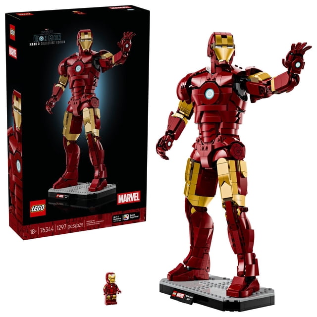 LEGO Marvel Iron Man Mark 3 Collectors’ Edition Building Set, 1297 pc ...