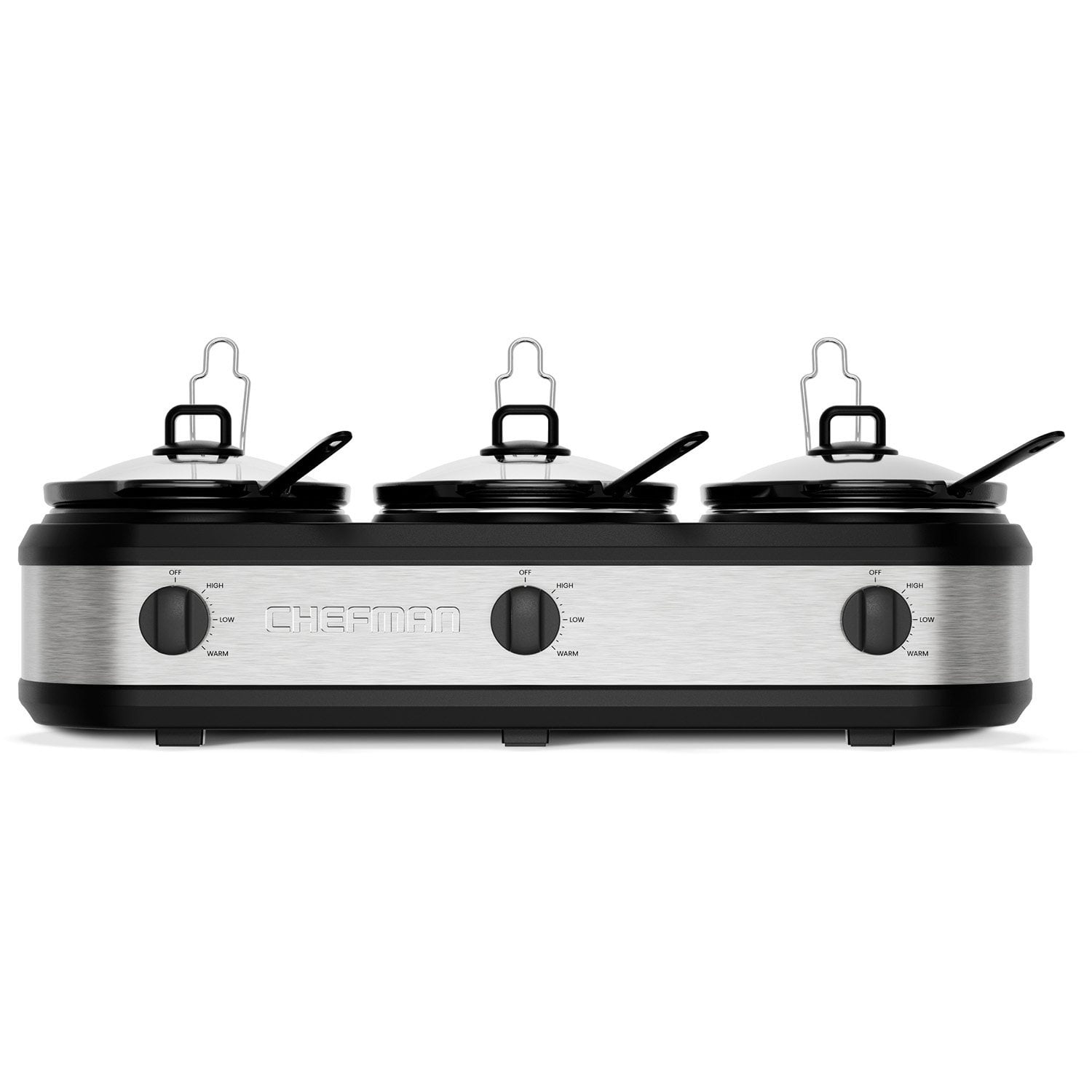 Chefman Stainless Steel Triple Slow Cooker & Buffet Server - Samsclub.com