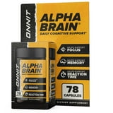 ONNIT Alpha BRAIN Nootropic Brain Health Supplement Capsules, 78 ct ...